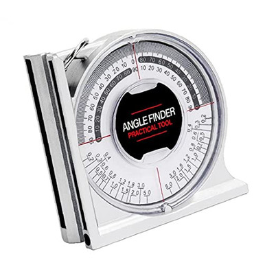 Measuring Tool Protractor Angle Finder 0-360 Degrees Plastic Slope ...