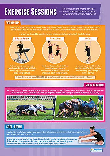 Exercise Sessions | PE Posters | Laminated Gloss Paper Measuring 33 x ...