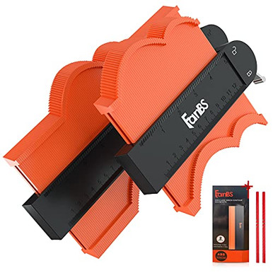 2 Pack Contour Gauge with Lock 5 and 10 Inch Contour Gauge Profile Tool ...