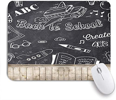 ZOMOY Gaming Mouse Pad Chalk Letters Chalkboard Back to School Theme ...