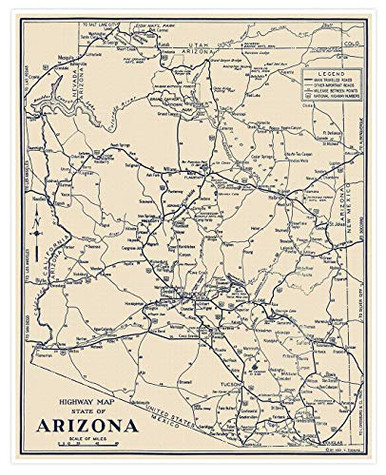 Antiguos Maps - Nevada State Road Map Circa 1938 - Measures 24 inches x ...