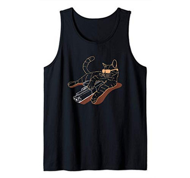 Gunning for Kitties - Gun Armed Tabby TomCat - Funny Cat Tank Top ...