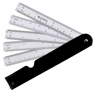 Folding Plastic Scale Rulers Geometric Template Ruler Drawing Measuring ...