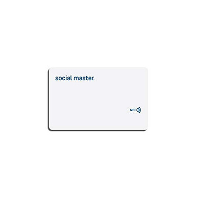 Social Master Digital Business Card Plastic Wallet Sized NFC Tag for ...