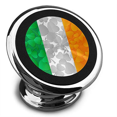Magnetic Car Mount Irish Flag Shamrocks 360 Rotation Car Phone Holder ...