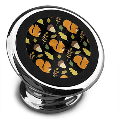 Magnetic Car Mount Cute Squirrels Leaves 360 Rotation Car Phone Holder ...