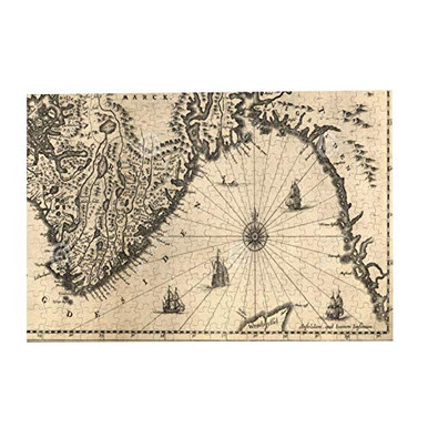 Viking World Ancient Map of Norway 300 Pieces Wooden Jigsaw Puzzle for ...