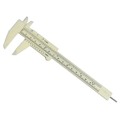Godagoda 1 Piece 150mm White Mini Plastic Vernier Caliper Gauge Sliding ...