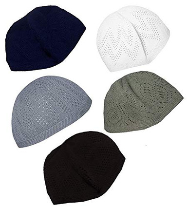 bonballoon Wholesale Kufi Lot of 5 Pcs Colors Muslim Koofi Kofi Hat ...