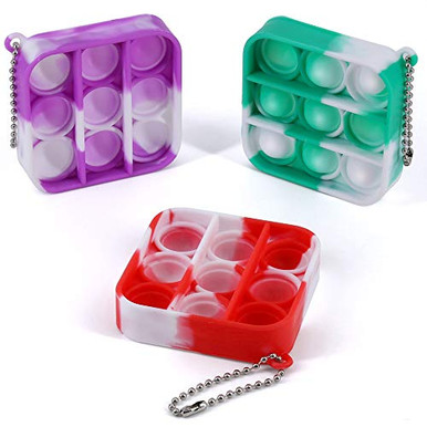 Pop it Fidget Toy 3 Pcs Mini Simple Dimple Fidget Sensory Toys Packs ...