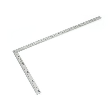 IIVVERR Stainless Steel 250mm x 500mm 90 Degree Try Square Ruler ...