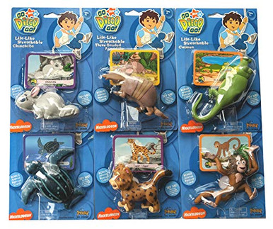 Imperial Toy Go Diego Go Life-Like Stretchable Animals with Rescue Card ...