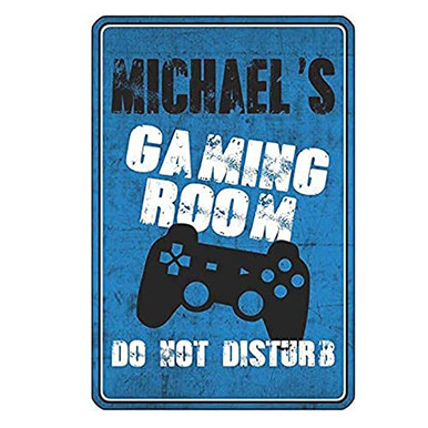 Personalized Custom Gaming Room Decor Metal Sign Do Not Disturb Gamer ...
