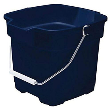 Rubbermaid Roughneck Square Bucket, 15-Quart, Blue, Sturdy Pail Bucket ...