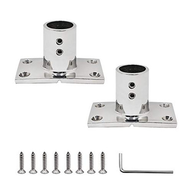 SHENGHUISS 2 Pcs 7/8''?22.4mm? Boat Deck Hand Rail Rectangular Base ...