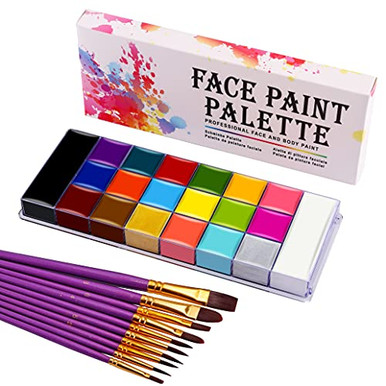 CCbeauty 20 Colors Face Body Paint Oil Professional Hypoallergenic ...