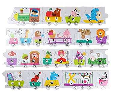 Alphabet Letter Train English Alphabet Train Puzzle 11 x 7.1 x 2.8-inch ...