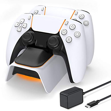 PS5 Controller Charger Station, Upgraded Fast Charging AC Adapter ...