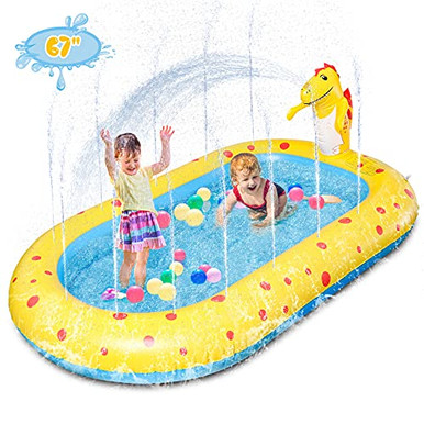 Inflatable Sprinkler Kiddie Pool,Toddler Pools Water Sprinkler Pool ...