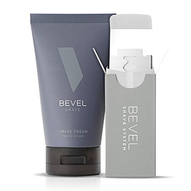 Bevel Razor Blades and Shave Cream Bundle - Includes Shaving Cream for ...