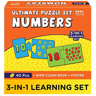 Book Toys - Number Puzzle Set for Counting for Kids 3 plus Year Old ...