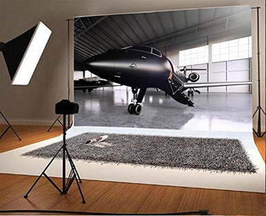 Laeacco 7x5FT Vinyl Backdrop Black Matte Luxury Generic Design Private ...