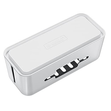 ORICO Cable Management Box, Wire Organizer Box with Phone Holder, Large ...