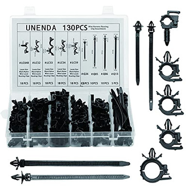 Automotive Wire Loom Clips 130PCS Car Wire Harness Routing Clips ...