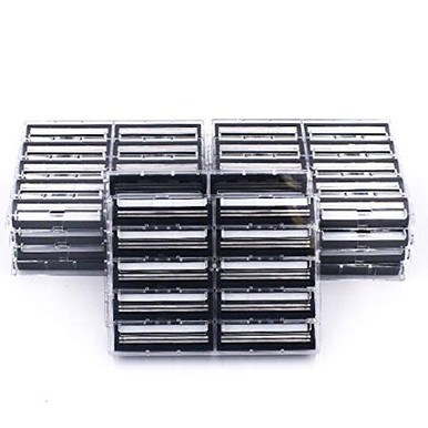 100 Taconic Shave Twin Blade Razor Cartridges with Lubricating Strip ...