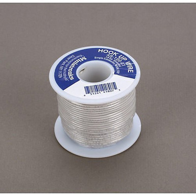 Miniatronics 100' Stranded Wire 18 Gauge, White - Warehousesoverstock