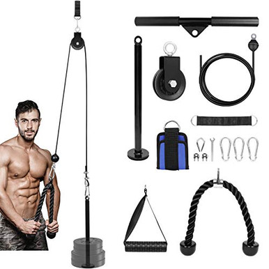 CABLE PULLEY SYSTEM, Lat Pull Down System With DIY Loading Weight Pin