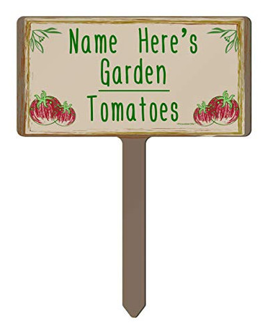 Farming Sign Custom Name's Garden Tomatoes 1-Pack Personalized ...