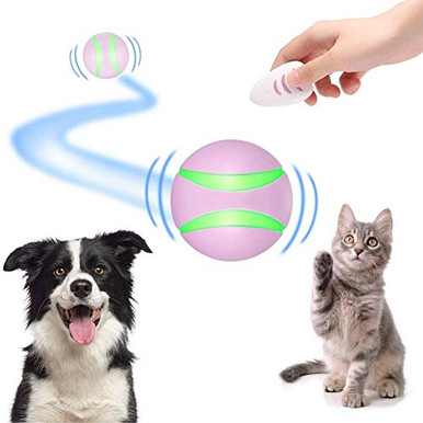 Blinkbrione Remote Control Pets Bounce Ball, Automatic Rolling and ...