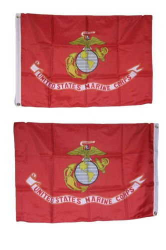 Moon Knives 2x3 US Marines USMC EGA Marine Corps 210D Double Sided ...