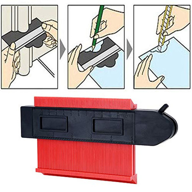 Woodworking Shape Tracing Template Measuring Tool Irregular Plastic ...
