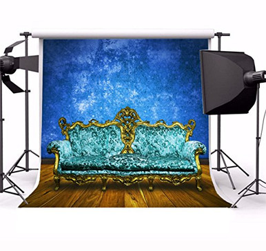Laeacco 6x6ft Vinyl Backdrop Photography Background Victorian Sofa ...