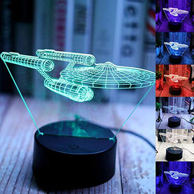 Star Trek Battleship 3D Stars Wars LED Illuminating Lamp Nightlight 3D ...