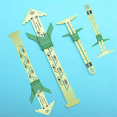 5 in 1 Sliding Gauge,Multipurpose Sewing Measuring Tools Kit,T-Shaped ...