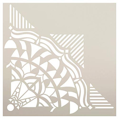Mandala - Geometric - Quarter Design Stencil by StudioR12 | Reusable ...
