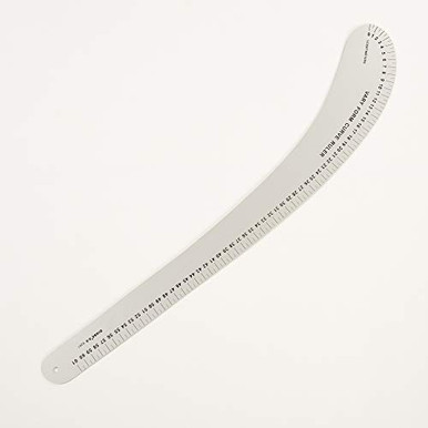DIHAN 9261 Metal Measuring Solid Aluminum 61cm Sleeve Curves Ruler ...