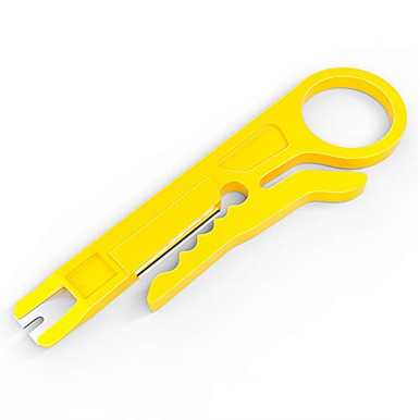 Yankok Mini Cable Stripper and Punch Down Tool - 1/8-3/8 in. Cable Clip ...