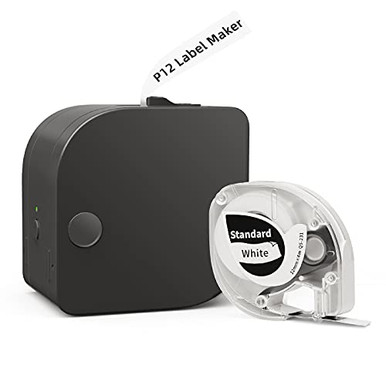 Phomemo P12 Label Maker Machine with Tape, Bluetooth Label Maker with 9 ...