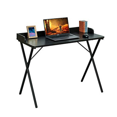 Aingoo Small Computer Desk 39" with Raised Edge Modern Desktop Gaming ...