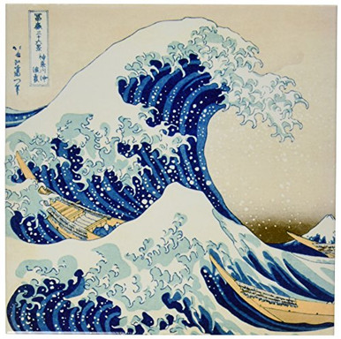 3dRose ct-155631-4 The Great Wave Off Kanagawa by Japanese Artist ...
