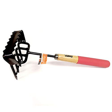 Valley GTCLT4H-12 4 Tine Hand Scuffle Hoe/Cultivator, 12" Wood Handle ...