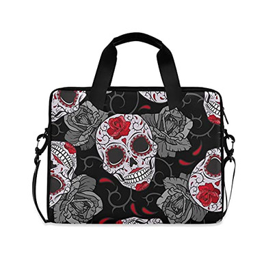 Gothic Skulls Roses And Thorns Laptop Bag Case 13 14 15.6 inch Laptop ...