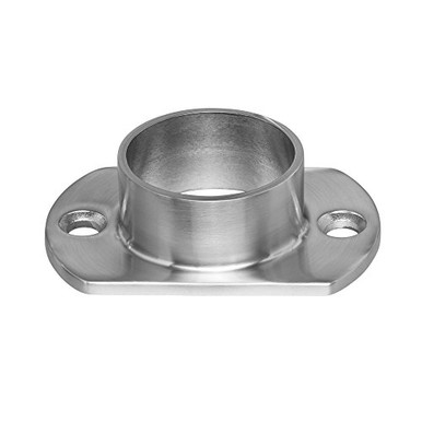 Stainless Steel Narrow Floor Post Anchor and Wall Flange for Our Round ...