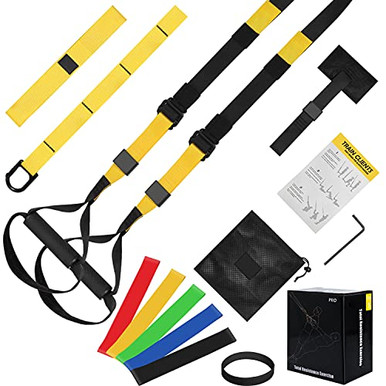 YESURPRISE Bodyweight Resistance Training Kit, Home Gym Strength ...