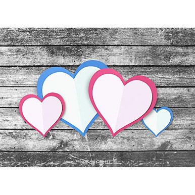 Photo Backdrop Rustic Wood Floor Background Newborn 7x5 Pink and Blue ...