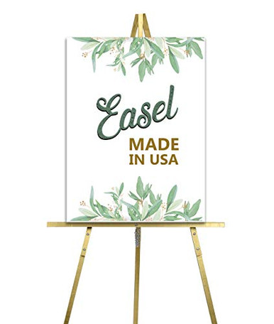Lucia and Luciana Wooden Wedding Easel for Welcome Sign, Floor Standing ...